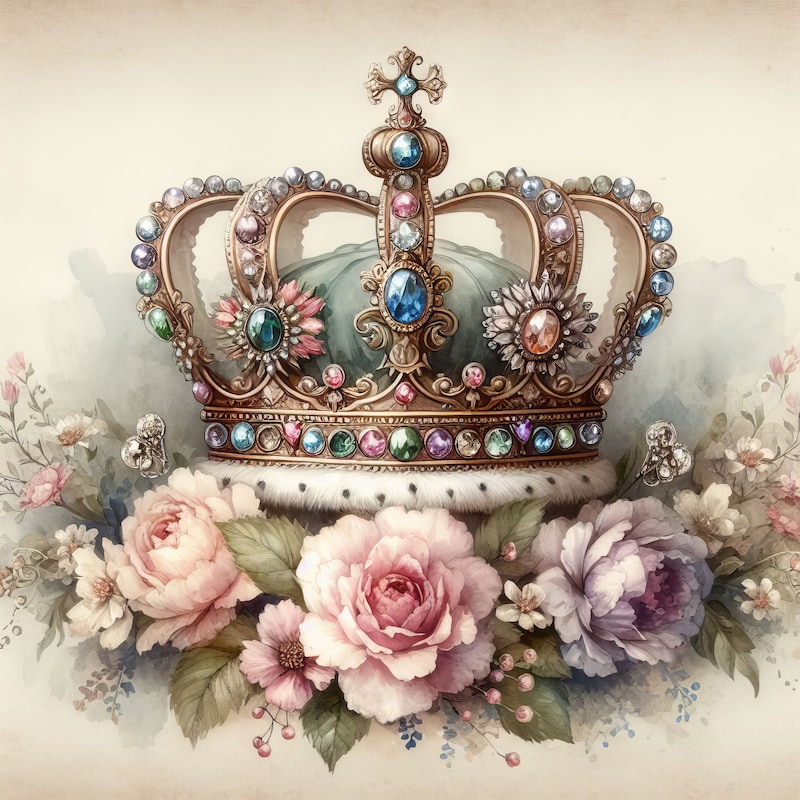 Crown Artwork - Etsy