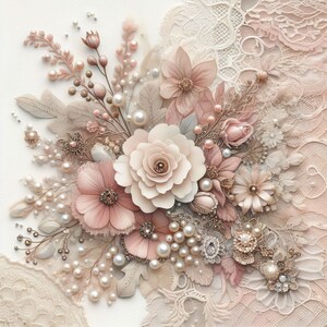 Blush Pink Collage: Clip Art 10 High Res Watercolor Jpgs for Junk ...