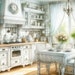 Shabby Chic White Kitchen Clip Art Kit 10 High Res Watercolor Jpgs Junk ...