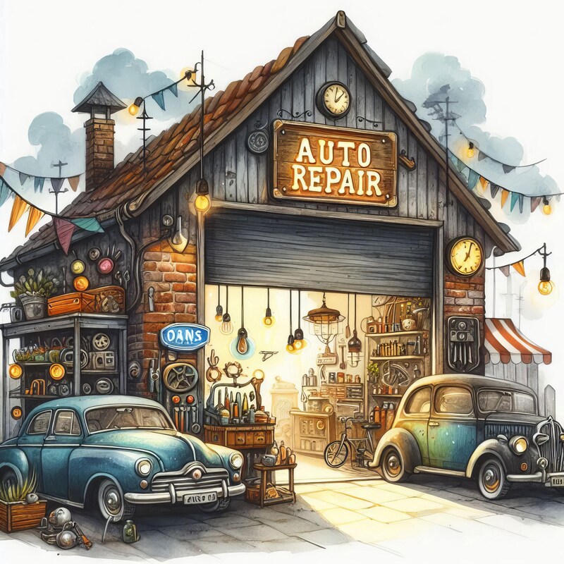 Auto Repair Shop - Etsy