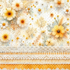 Yellow Calico Paper Clip Art Bundle 10 High Res Watercolor Jpgs for ...