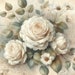 Vintage White Roses Clipart Bundle 10 High Res Watercolor Jpgs for Junk ...