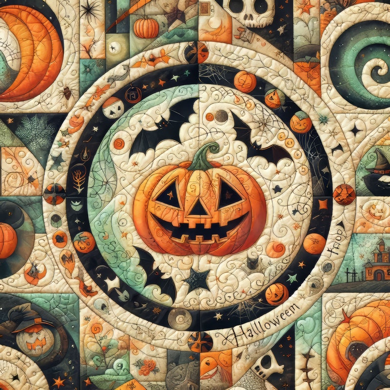 Halloween Quilt - Etsy