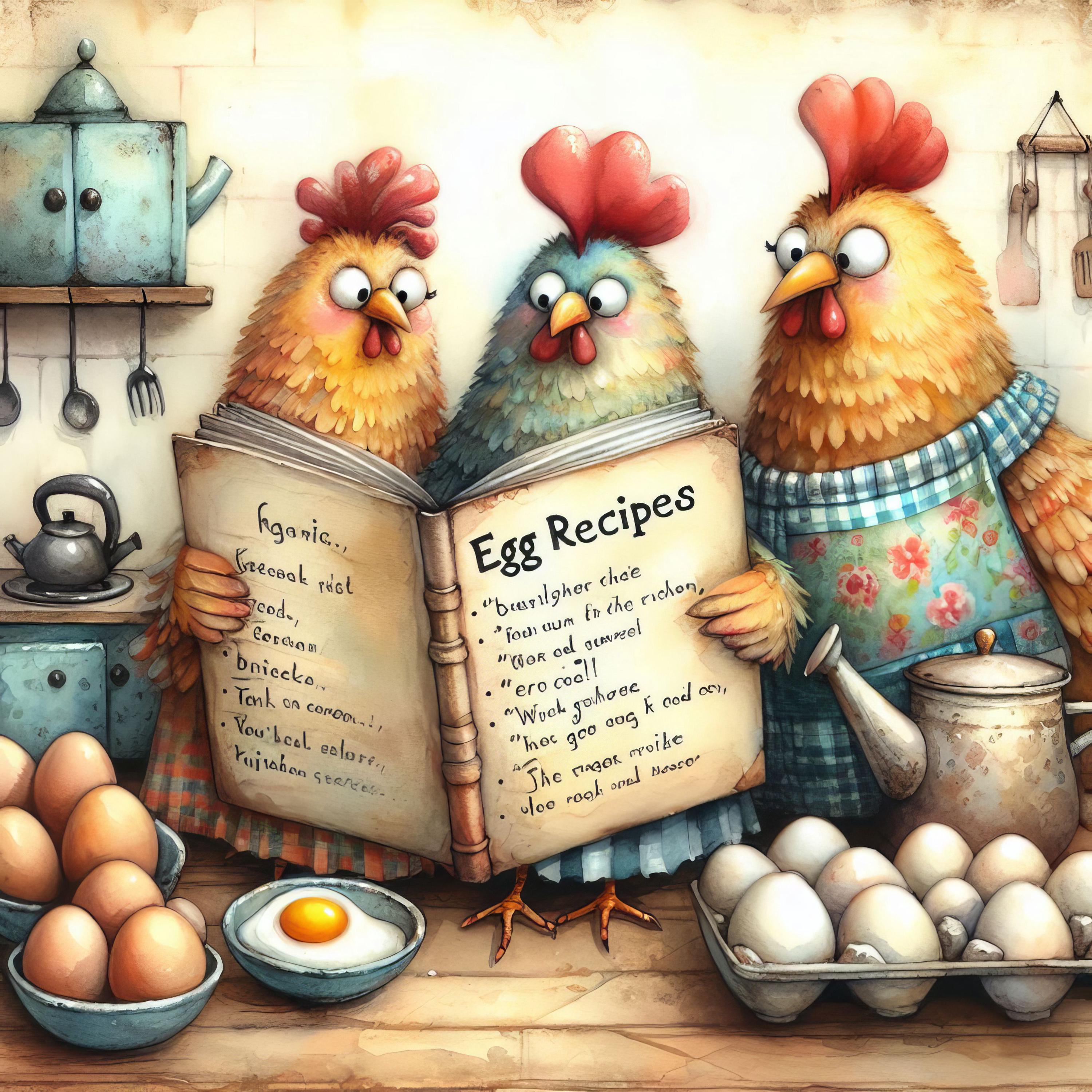 Chickens in the Kitchen 10 High Res Watercolor Jpgs Junk Journaling ...