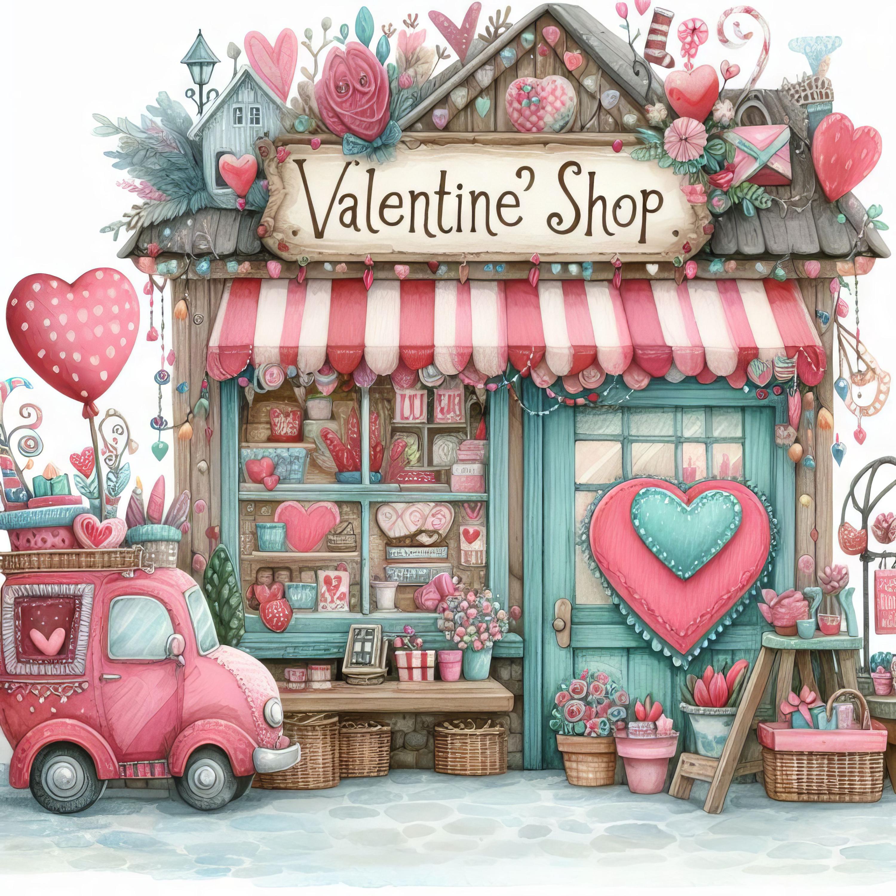 Valentine Shop: Clip Art 10 High Res Watercolor Jpegs Junk Journaling ...