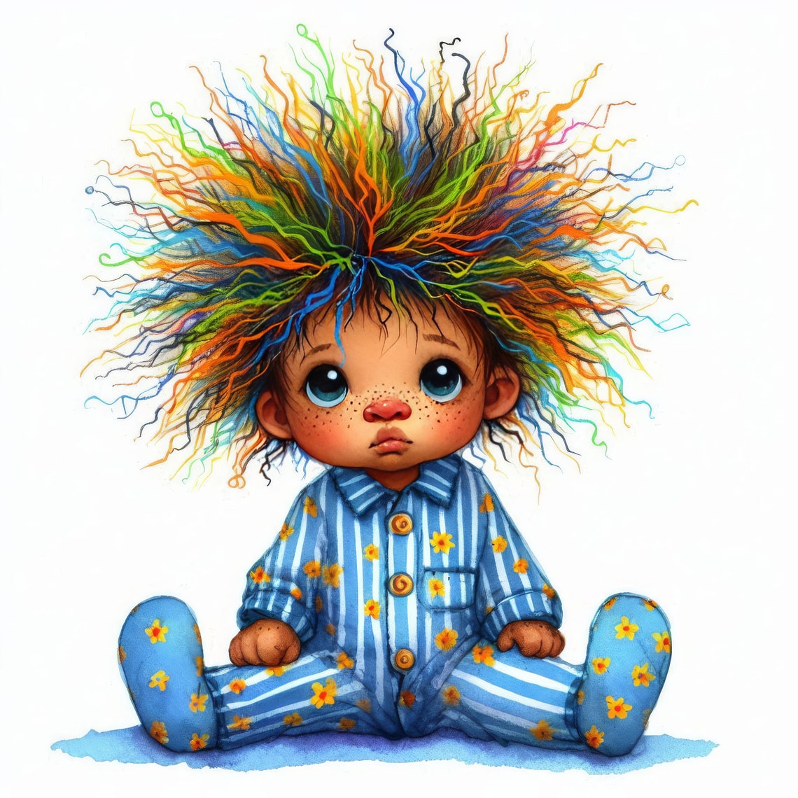 Bedtime for Little Boy: Clip Art, 10 High Res Watercolor Jpgs ,junk ...