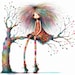Quirky Tree Clip Art 10 High Res Watercolor Jpgs for Junk Journaling ...