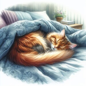 Spoiled Kitty: Clip Art, 10 High Res Watercolor Jpgs, Junk Journaling ...