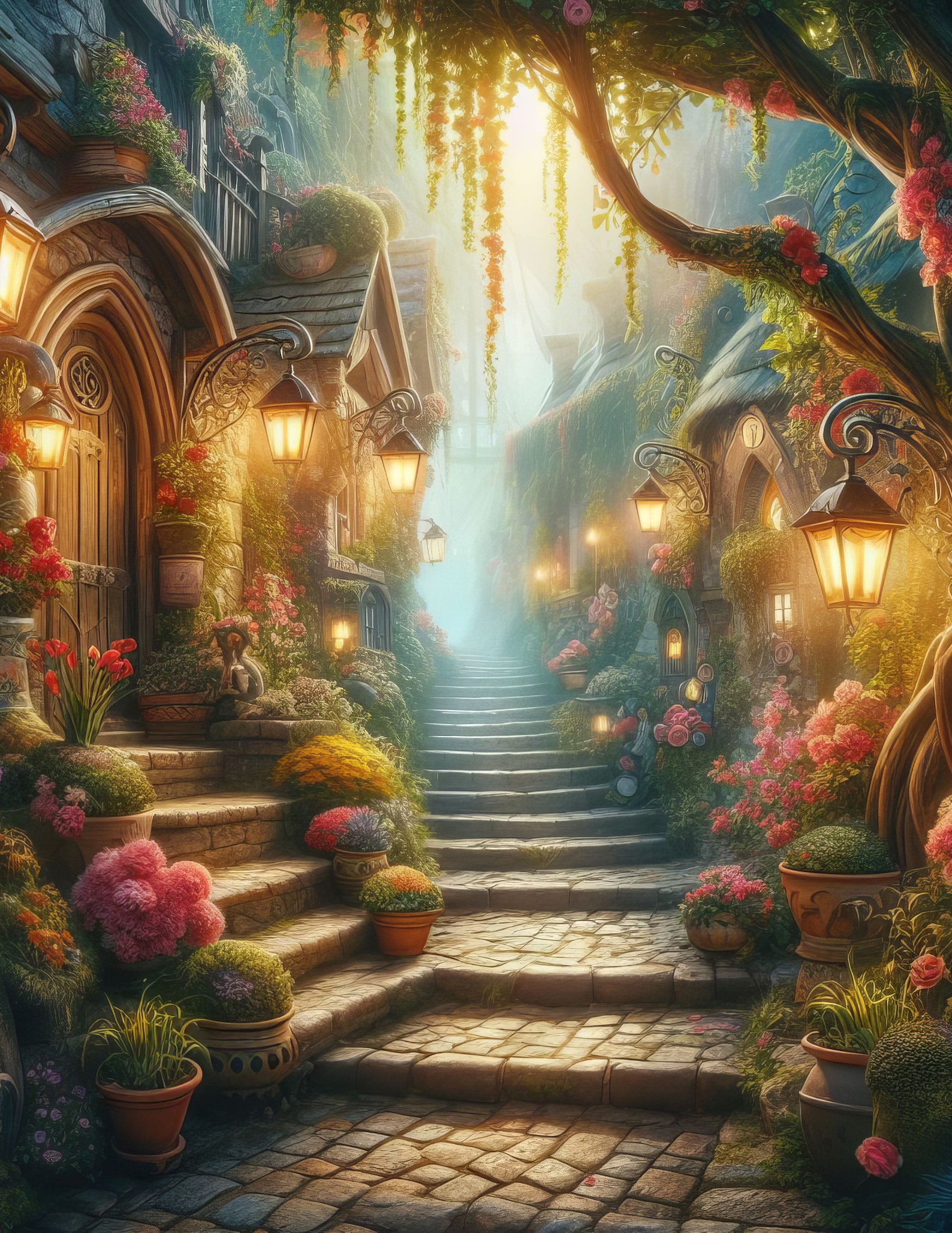 Fantasy Pathway Clip Art Bundle 10 High Res Watercolor Jpgs for Junk ...