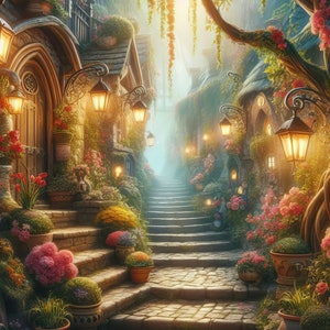 Fantasy Pathway Clip Art Bundle 10 High Res Watercolor Jpgs for Junk ...