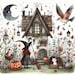 Whimsical Witch: Clip Art, 10 High Res Watercolor Jpgs, Junk Journaling ...