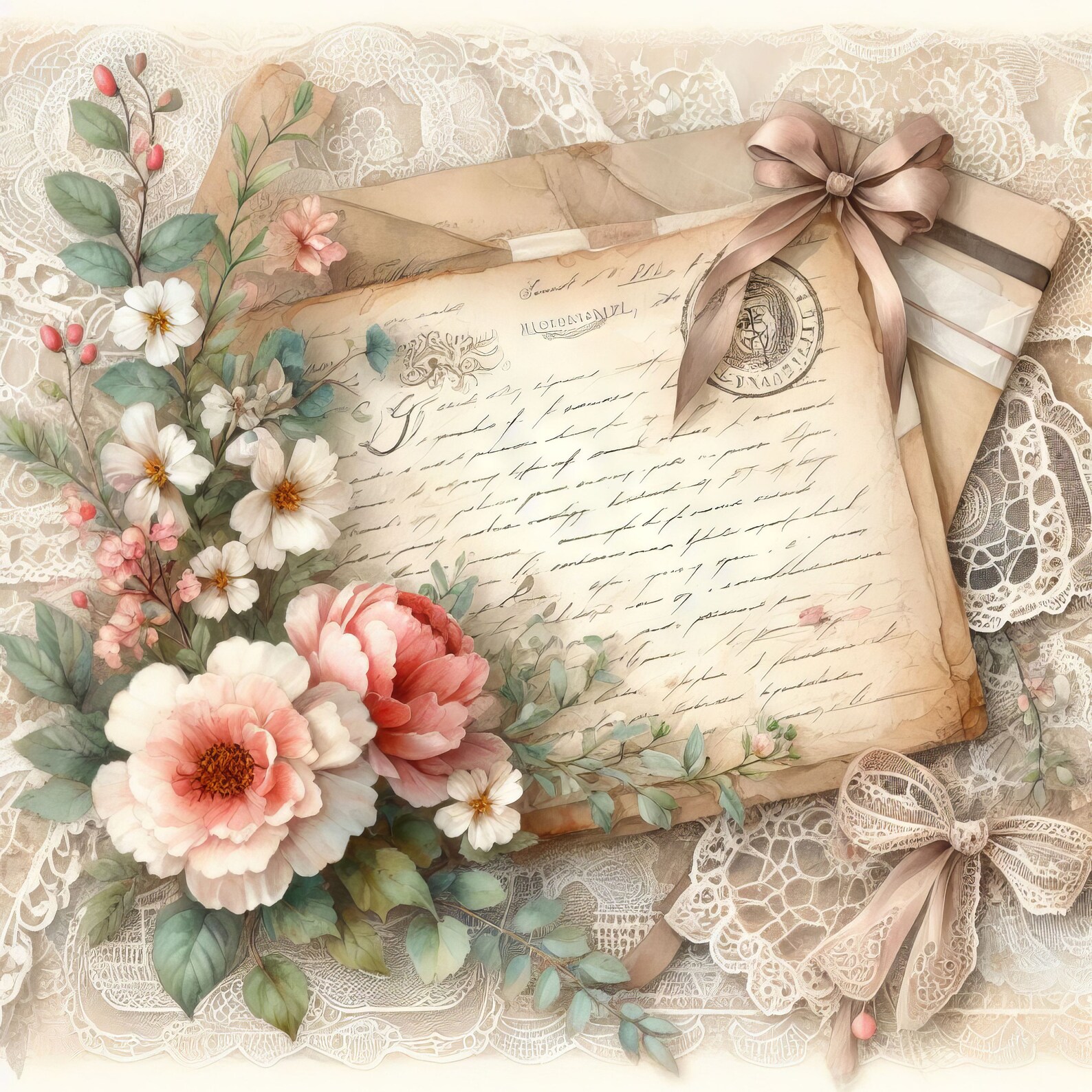 Treasured Letters Clip Art 10 High Res Watercolor Jpgs for Junk ...