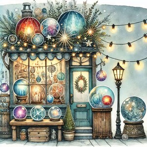 Crystal Shop: 10 High Res Watercolor Jpgs, Junk Journaling ...