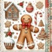 Gingerbread Man Paper: Clip Art. 10 High Res Watercolor Jpgs. Junk ...