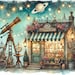 Astronomy Shop: 10 High Res Watercolor Jpgs. Junk Journaling ...