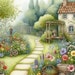 Fantasy Garden Path Clipart Bundle 10 High Res Watercolor Jpgs for Junk ...