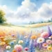Pastel Meadow 10 High Res Watercolor Jpgs for Junk Journaling ...