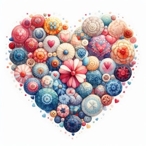 Unique Hearts 10 High Res Watercolor Jpgs Junk Journaling, Card Making ...