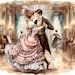 Victorian Dancing Clip Art Bundle 10 High Res Watercolor Jpgs for Junk ...