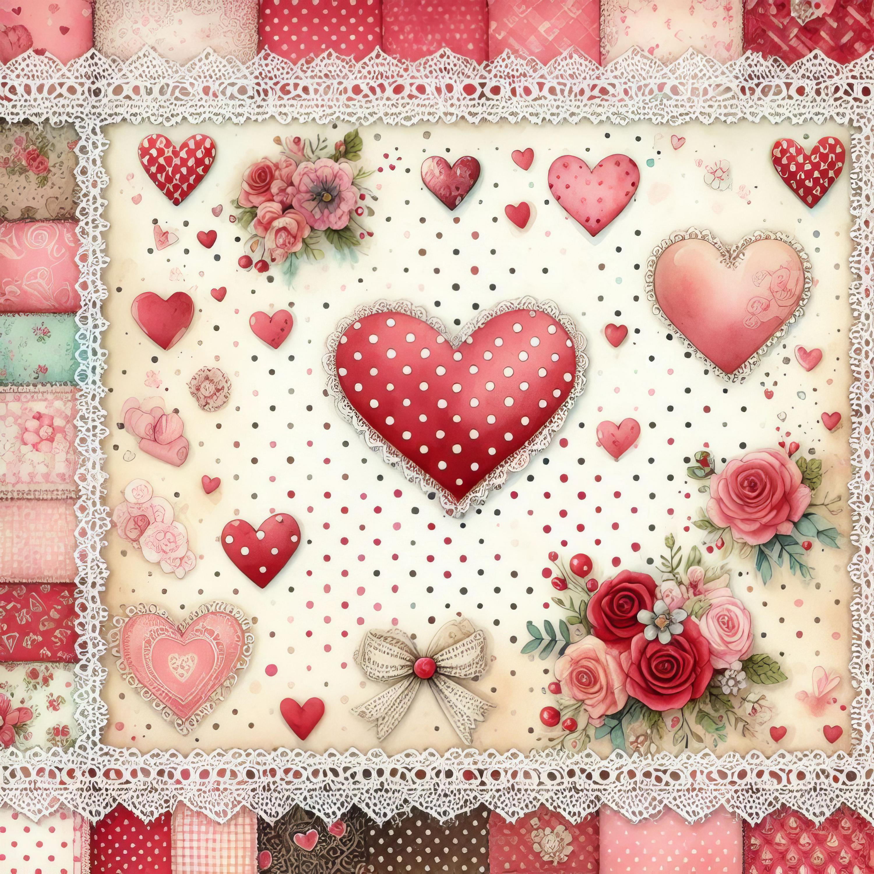 Valentine Calico Paper: Clip Art 10 High Res Watercolor Jpgs Junk ...
