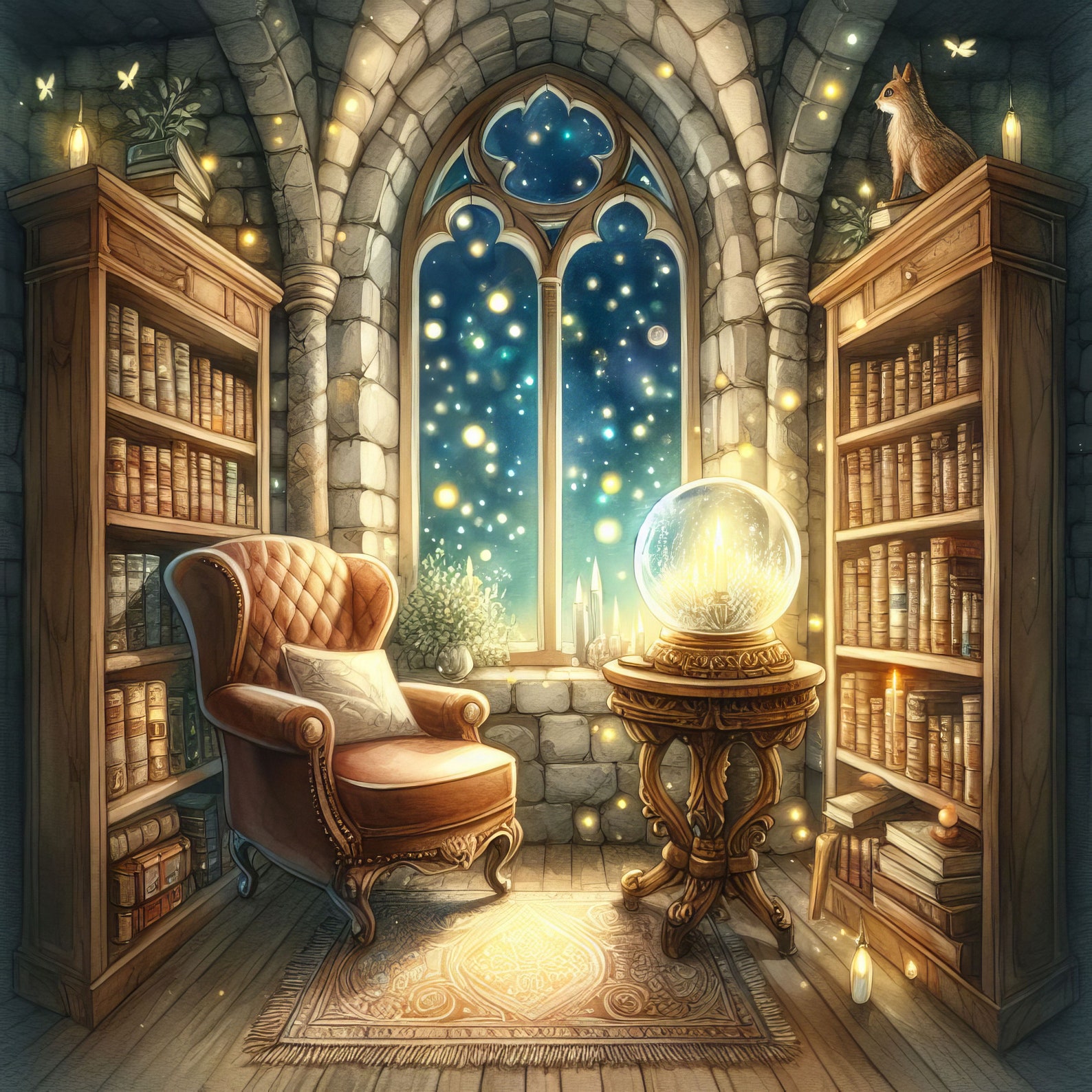 Magical Room: Clip Art, 10 High Res Watercolor Jpgs, Junk Journaling ...