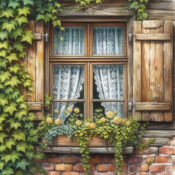 Old Window Art - Etsy