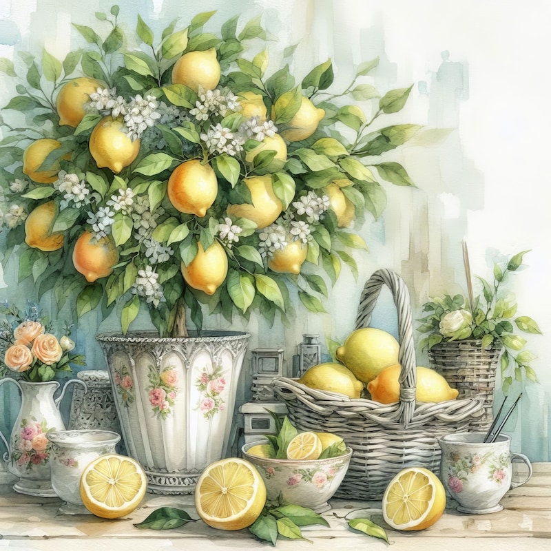 Lemon Tree Cards - Etsy