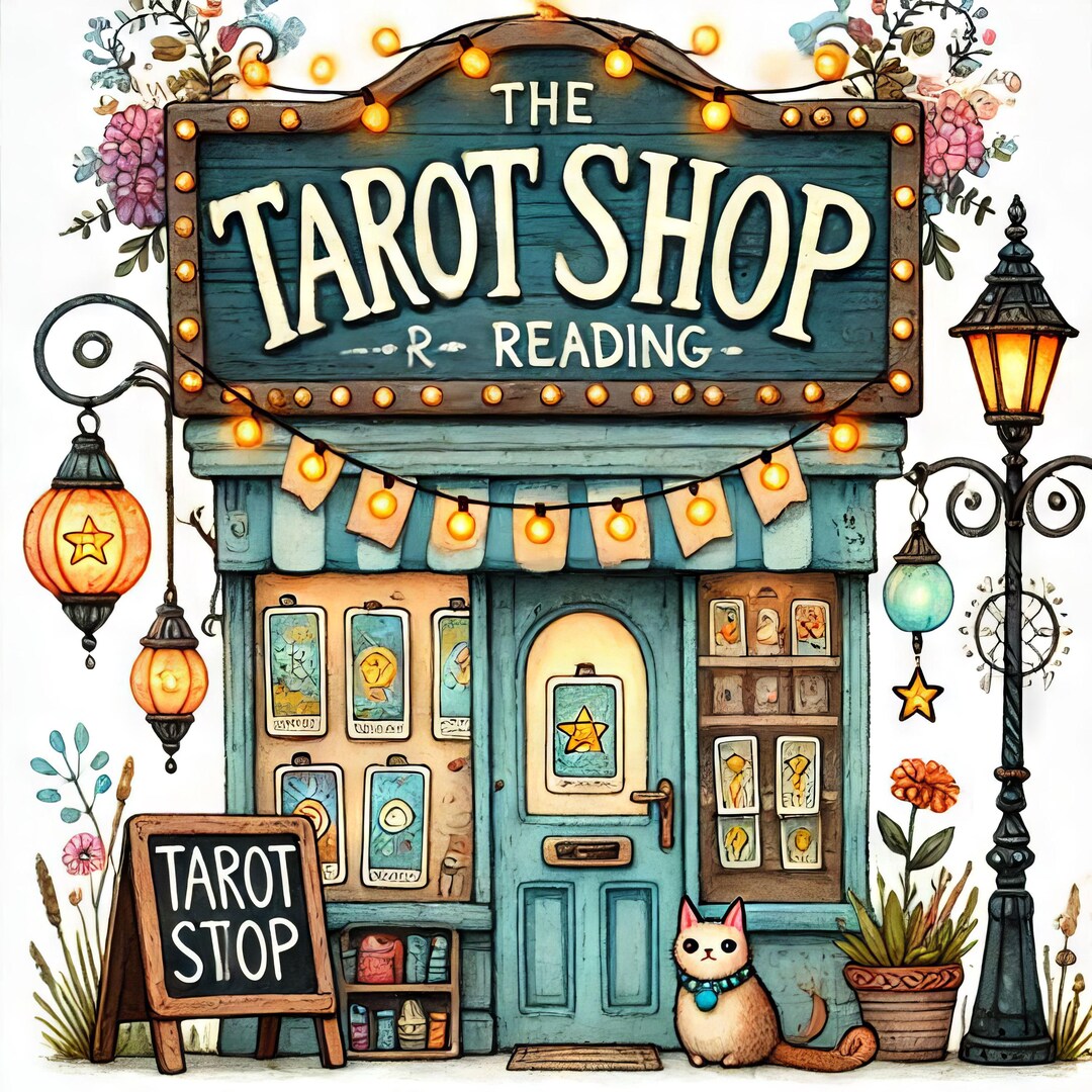 Tarot Card Shop: 10 High Res Watercolor Jpgs, Junk Journaling ...