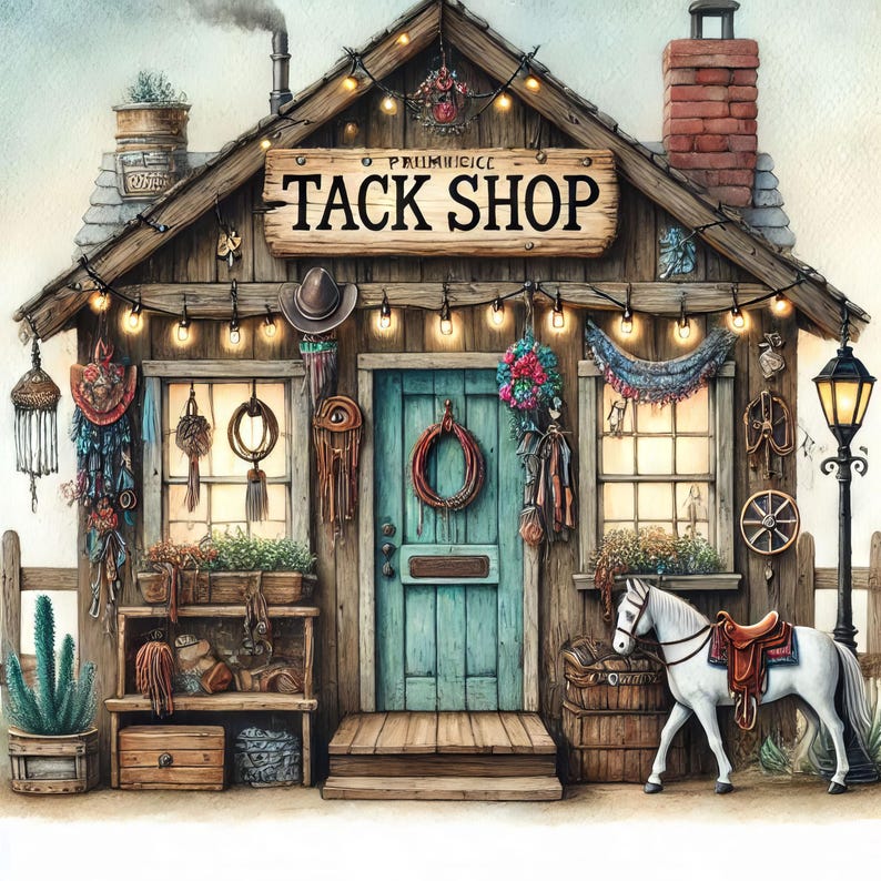 Tack Shop: 10 High Res Watercolor Jpgs, Junk Journaling, Scrapbooking ...