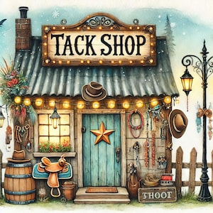 Tack Shop 10 High Res Watercolor Jpgs Junk Journaling, Scrapbooking ...