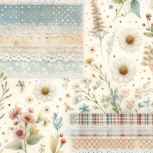 Calico Paper Clip Art Bundle 10 High Res Watercolor Jpgs for Junk ...