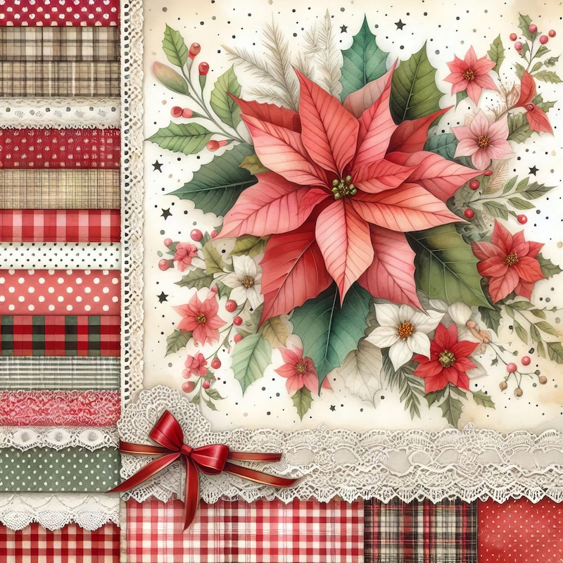 Paper Poinsettia - Etsy