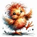 Frazzled Chick: Clip Art, 10 High Res Watercolor Jpgs, Junk Journaling ...