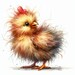 Frazzled Chick: Clip Art, 10 High Res Watercolor Jpgs, Junk Journaling ...
