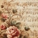Shabby Chic Sheet Music: Clip Art, 10 High Res Watercolor Jpgs, Junk ...