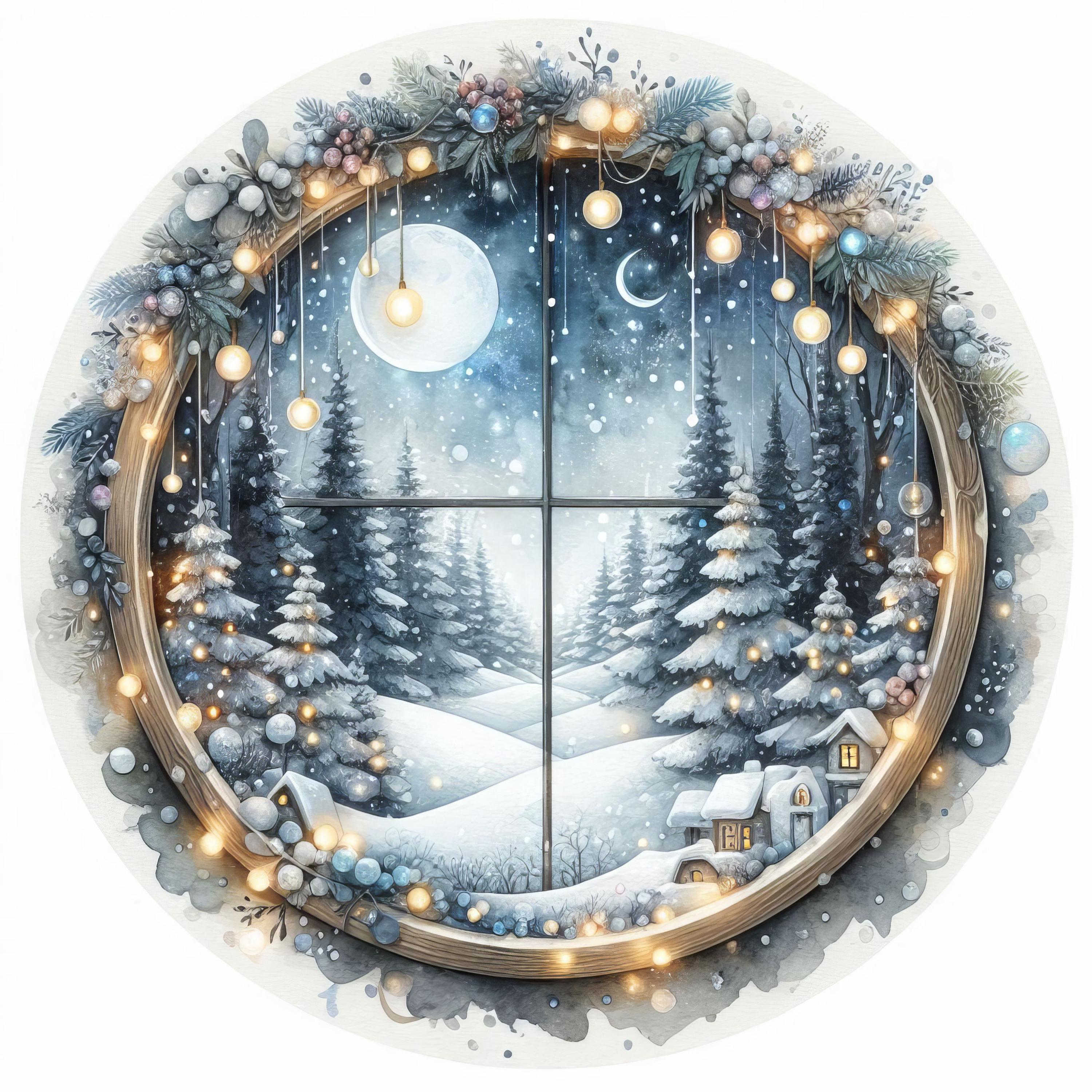 Winter Wonderland: Clip Art, 10 High Res Watercolor Jpgs, Junk ...