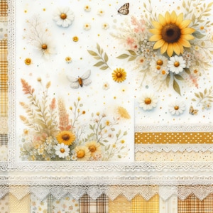 Yellow Calico Paper Clip Art Bundle 10 High Res Watercolor Jpgs for ...