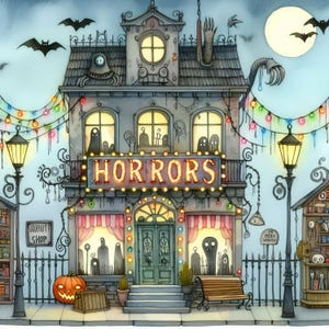 Shop of Horrors: 10 High Res Watercolor Jpgs, Junk Journaling ...