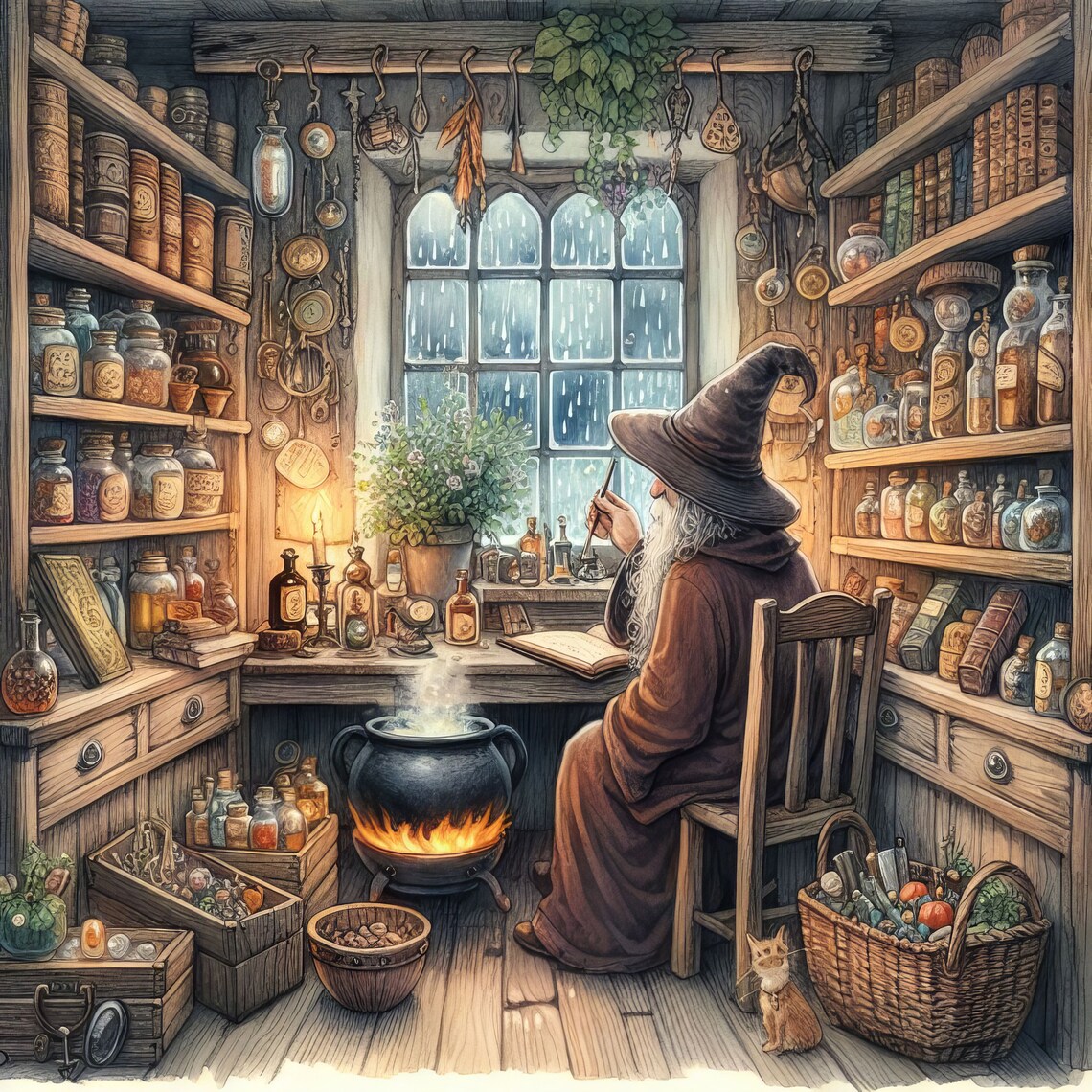 Wizard's Workshop: Clip Art, 10 High Res Watercolor Jpgs, Junk ...
