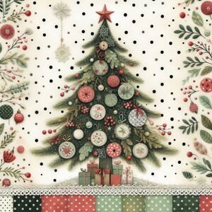 Christmas Tree Paper: Clip Art, 10 High Res Watercolor Jpgs, Junk ...