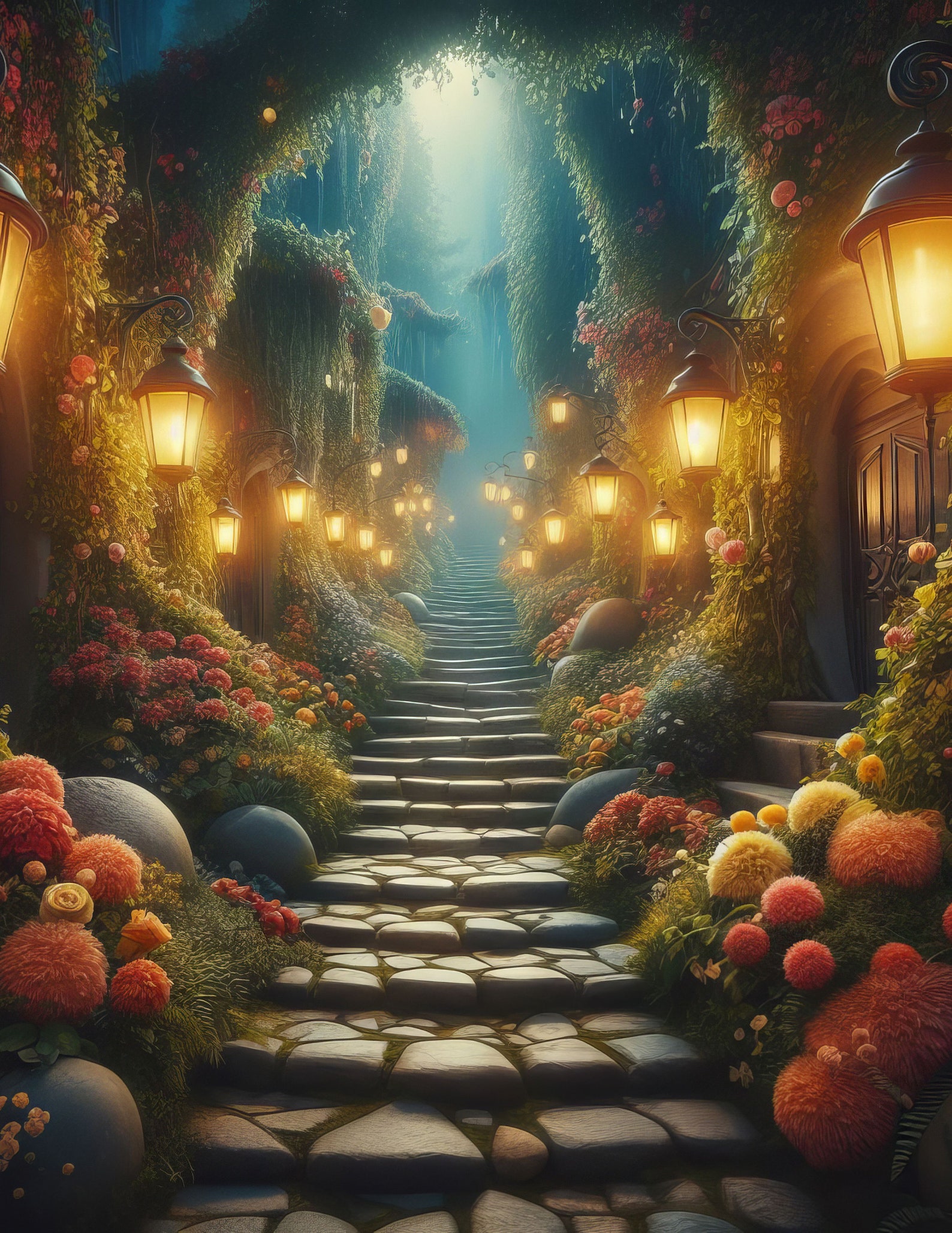 Fantasy Pathway Clip Art Bundle 10 High Res Watercolor Jpgs for Junk ...