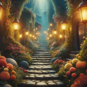 Fantasy Pathway Clip Art Bundle 10 High Res Watercolor Jpgs for Junk ...