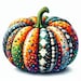 Whimsical Pumpkin Clip Art: Watercolor Style (digital Download Jpgs 300 ...