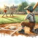 Batter Up! : Clip Art, 10 High Res Watercolor Jpgs, Junk Journaling ...