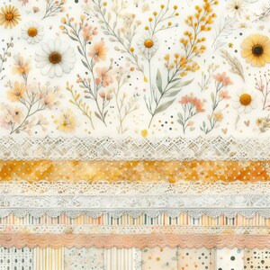 Yellow Calico Paper Clip Art Bundle 10 High Res Watercolor Jpgs for ...