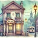 Whimsical Bank: Watercolor Clipart, Junk Journal, Ephemera (digital ...