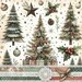 Christmas Tree Paper Clip Art 10 High Res Watercolor Jpgs Junk ...