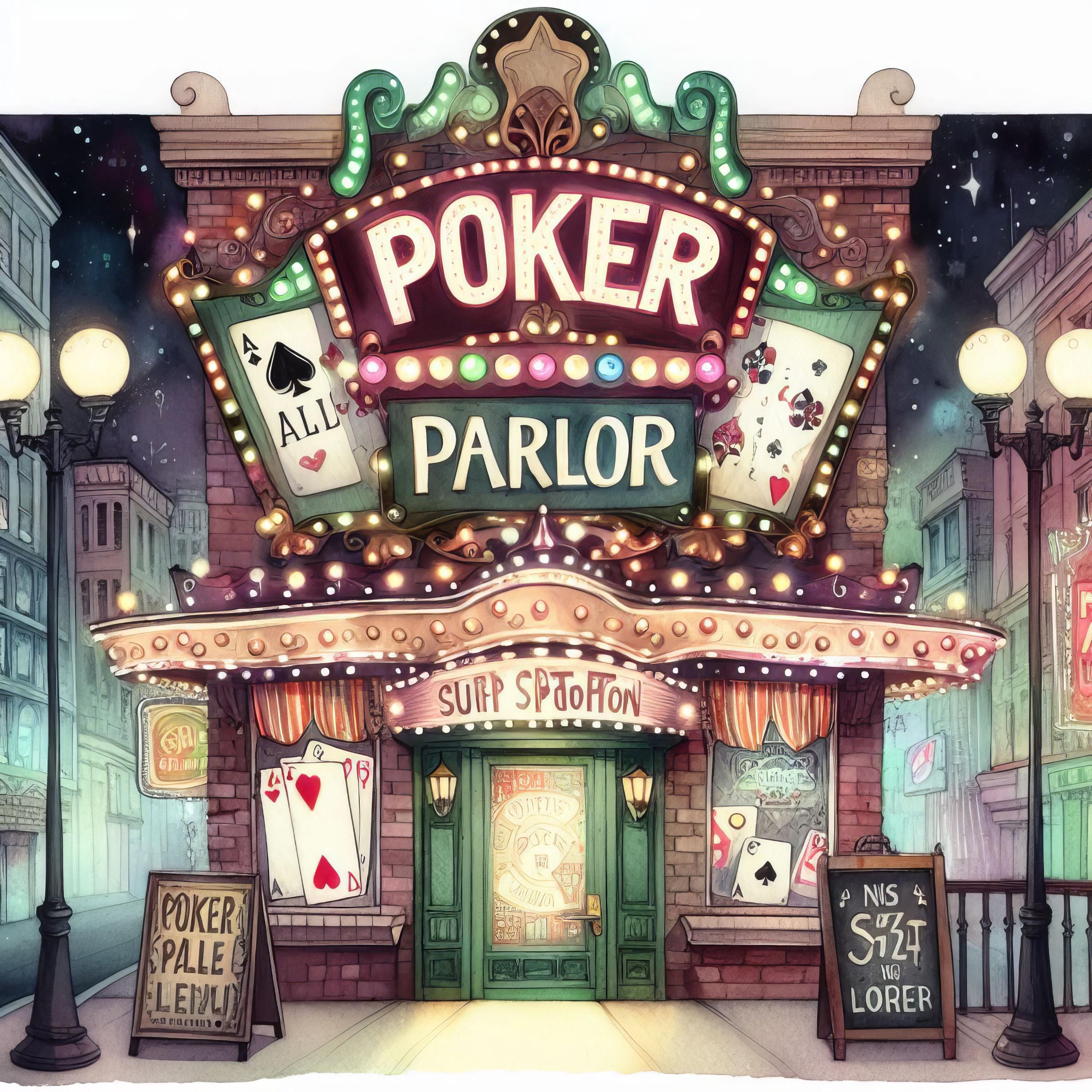 Poker Parlor: 10 High Res Watercolor Jpgs, Junk Journaling ...