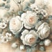 Vintage White Roses Clipart Bundle 10 High Res Watercolor Jpgs for Junk ...