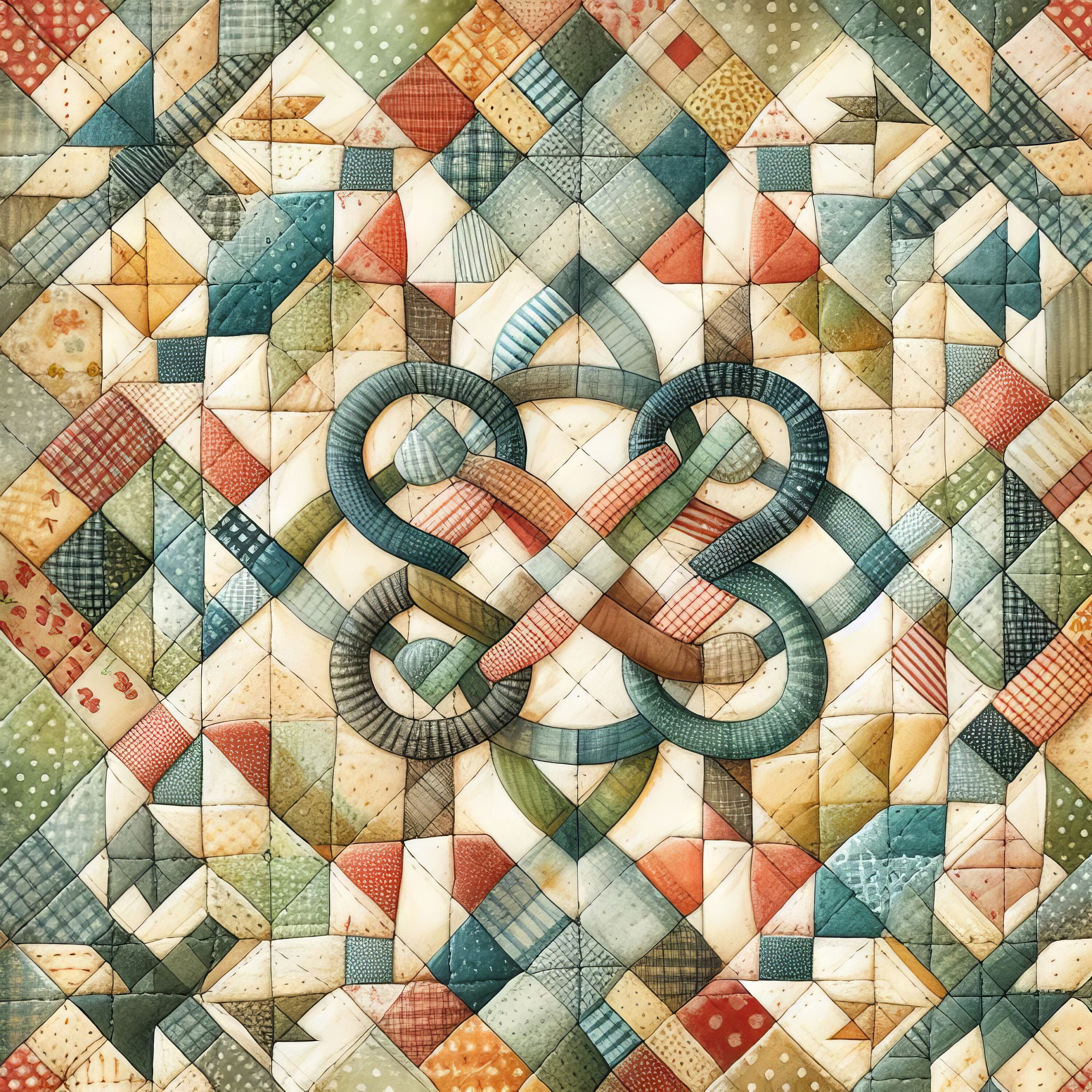 Knot Quilts Clip Art Bundle 10 High Res Watercolor Jpgs for Junk ...